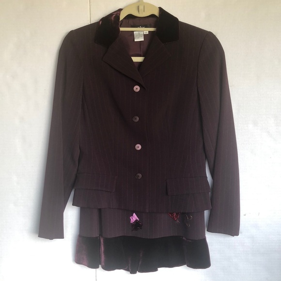 Jôn | Jackets & Coats | Jn Womens Vintage Plum Colored Suit | Poshmark